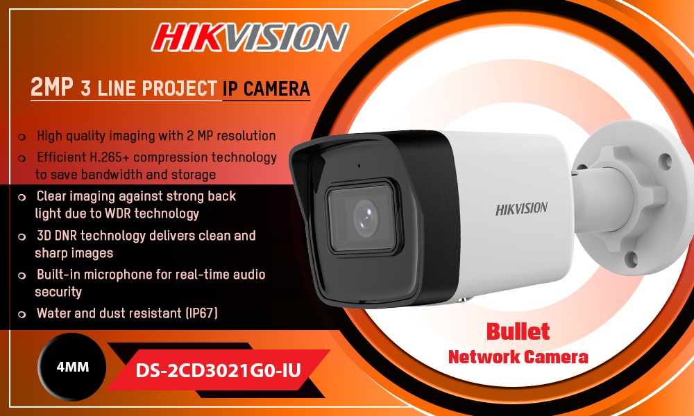 Ds 2cd3021g0 Iu Best Hikvision 2mp 3 Line Project Ip Camera